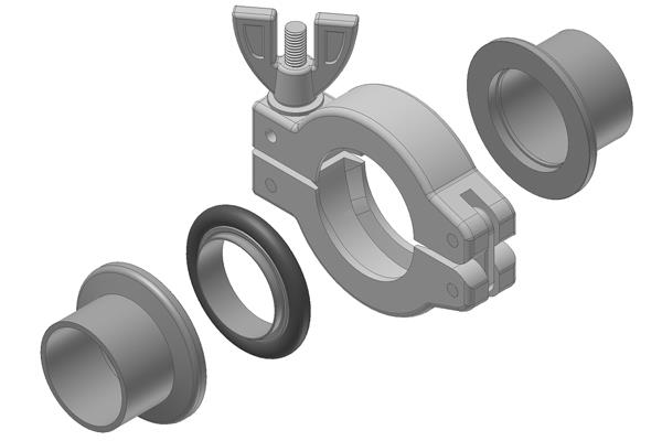 Фланцы KF (Klein Flange / KF-фланец) - описание, компоненты, материалы ...